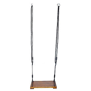 QBREZA Wooden Swing Seat Outdoor Swings Tree Swing for Kids Adult Children Indoor Hanging Wood Swing