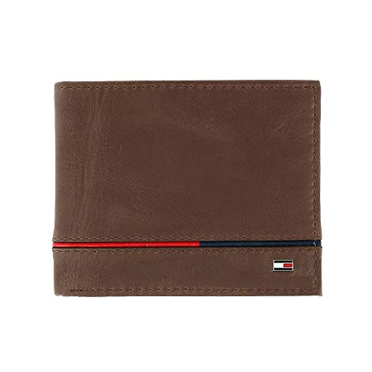 Tommy Hilfiger Men RFID Wallet, Brown, One Size