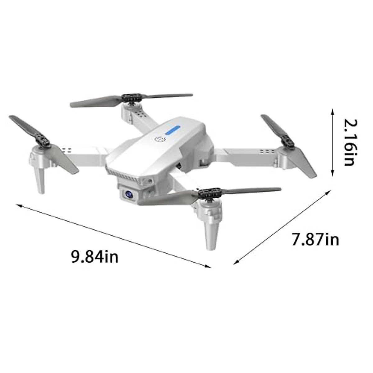 Drone With Dual 1080P HD FPV Camera 𝗥𝗲𝗺𝗼𝘁𝗲 𝗖𝗼𝗻𝘁𝗿𝗼𝗹 Altitude Hold Headless Mode Start Speed Adjustment Foldable Drone Trajectory Flight
