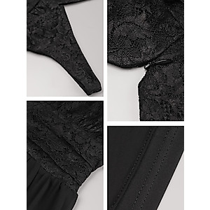 Ever-Pretty Double V-Neck Sleeveless Empire Waist Chiffon Formal Dresses for Evening Party Black US16