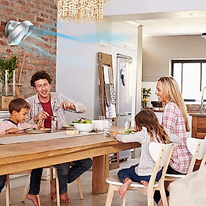 Bladeless Table Fan Cooler 14 Inch Wall Fan with Remote Control, 90° Oscillating Quiet Fan, 9 Speeds, Air Circulator Fan for Home Office Bedroom Living Room