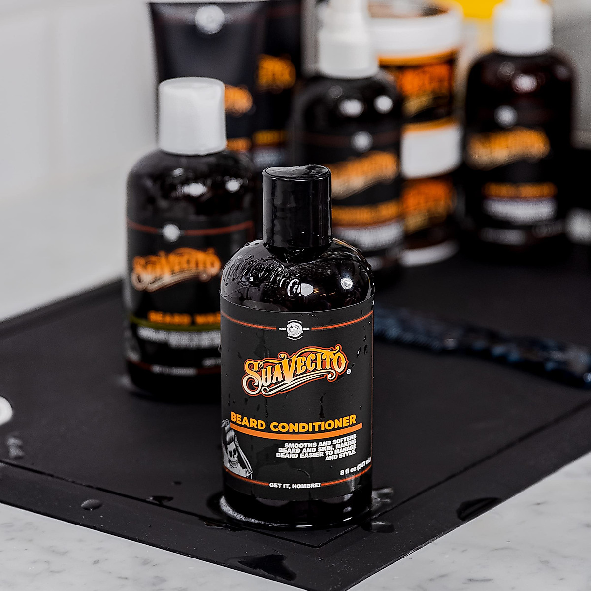 Suavecito Beard Conditioner Smoothing and Softening Beard Conditioner for Men (8 Ounce.)
