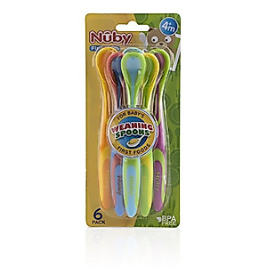 Nuby 6 Piece Fun Feeding Spoons