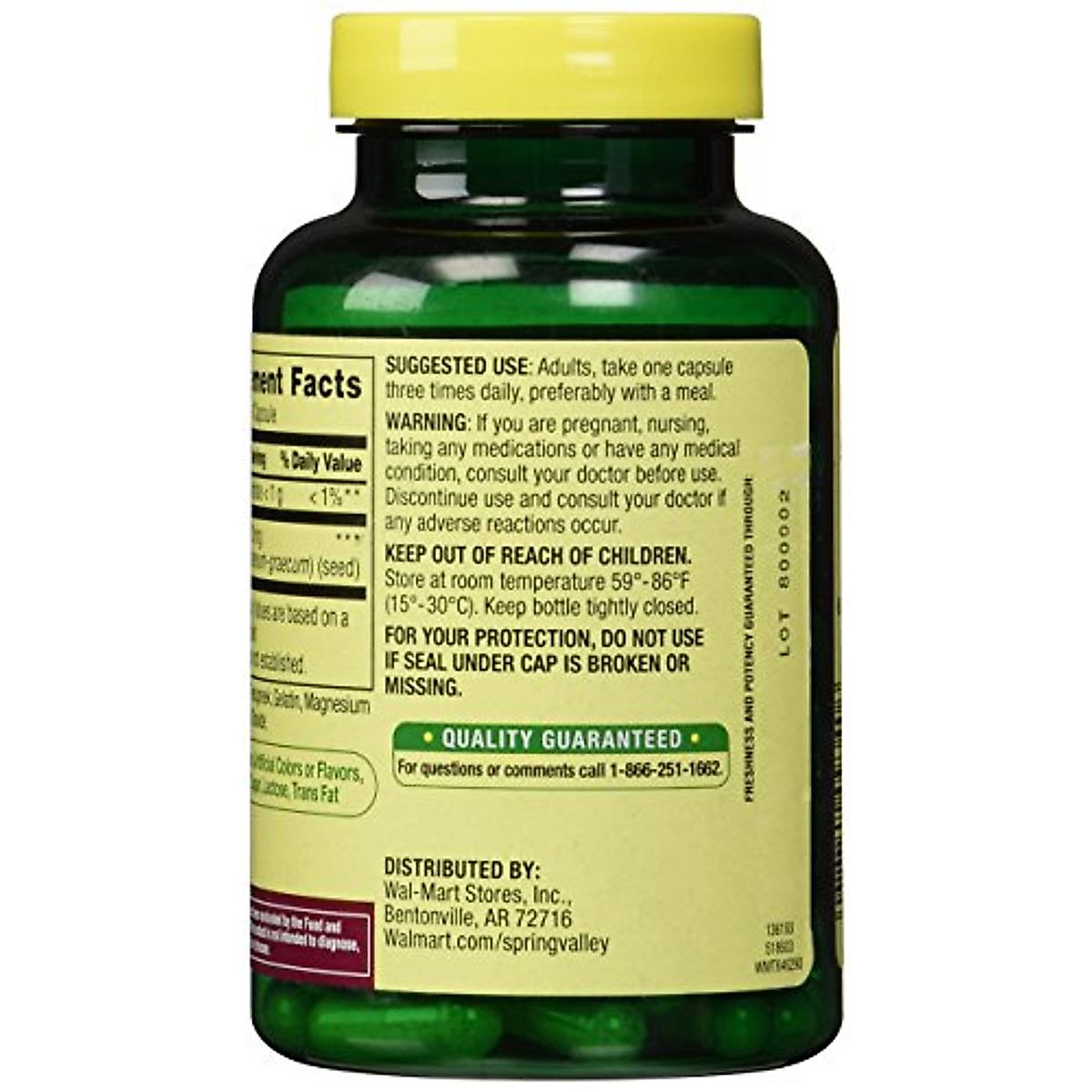 Spring Valley - Fenugreek 610 mg, 100 Capsules