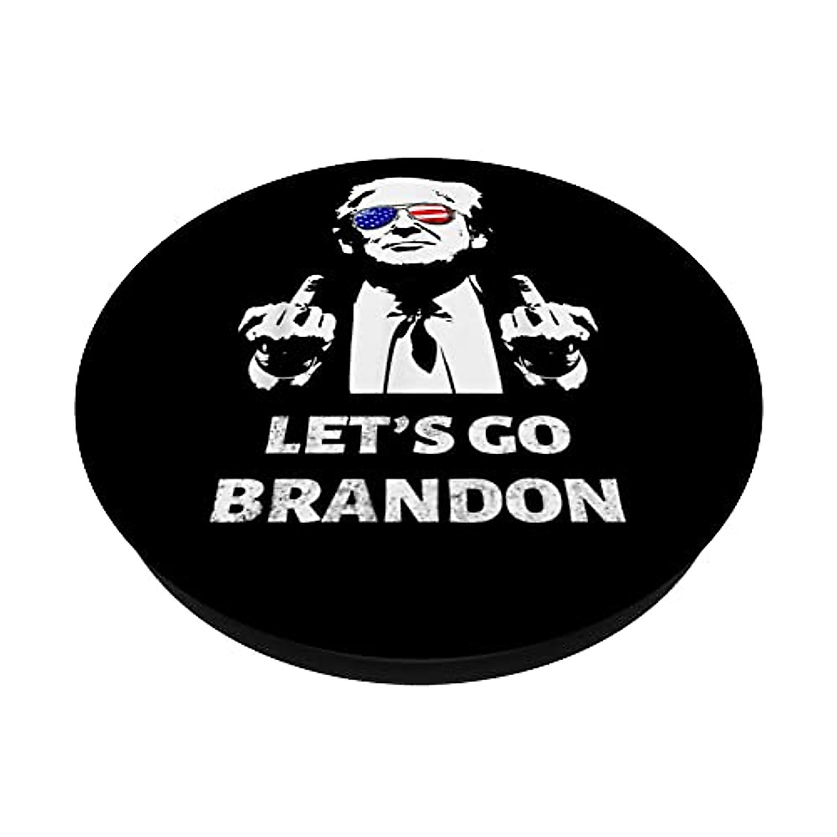 Trump Let's Go Biden Brandon Funny Joe Biden PopSockets Swappable PopGrip
