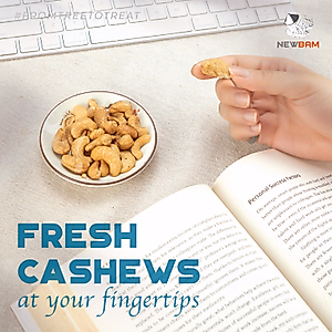 NEWBAM Lightly Salted Cashews Individual Packs - 12 Cashew Snack Packs Roasted Nuts (1.5oz Each) – Keto, Vegan, Gluten-Free - Healthy Snacks for Trail Mix, Office, or Party - Zero Sugar