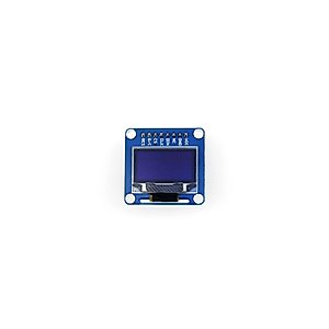 Waveshare 0.96inch OLED SPI/I2C Interfaces with Straight/Vertical Pinheader 1/4 Yellow Section 3/4 Blue Compatible with Raspberry Pi/Jetson Nano