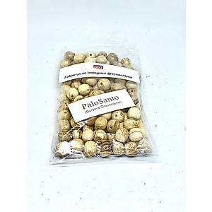 Palo Santo Round Prayer Beads 9mm Average for Japa Mala. Pack (50 Units)