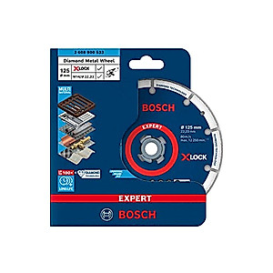 Bosch Professional 1x Expert Diamond Metal Wheel X-Lock Cutting Disc (for Cast Iron, Ø 125 mm, Accessories Small Angle Grinder)