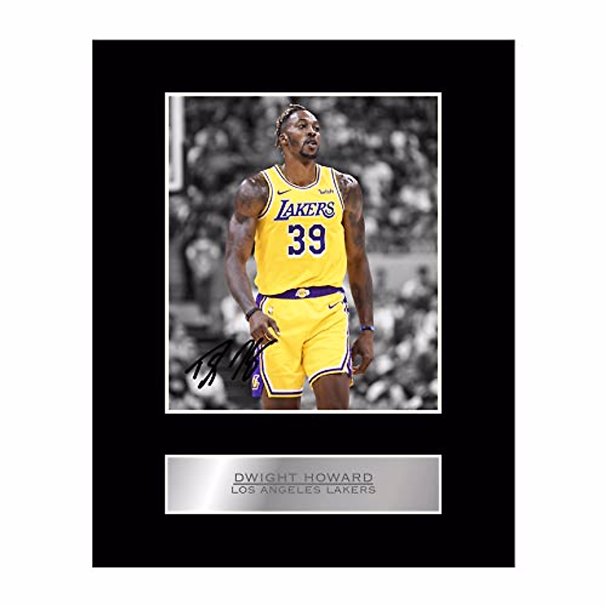 iconic pics Dwight Howard Print Signed Mounted Photo Display #01 Printed Autograph Picture Print