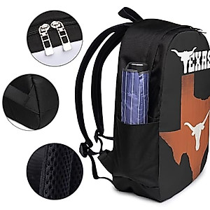 VNCXCNCN I Love TEXAS Laptop Backpack Classic Backpack Music Elements Travel Backpack Sports Backpack With USB port