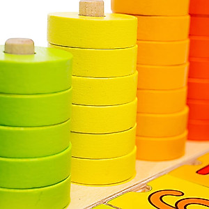 Bigjigs Toys Wooden Learn to Count Stacking Toy