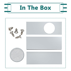 Daisypower Portable Air Conditioner Window Kit,Adjustable Window Vent Kit for Sliding Window,Portable Air Conditioner Replacement AC Window Kit for 5.9 Inch Exhaust Hose,Up to 47 Inch Window Seal Kit