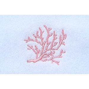 YUNDODO Hand Towels Set of 2 100% Cotton Ultra Soft 14 x 30 Inches