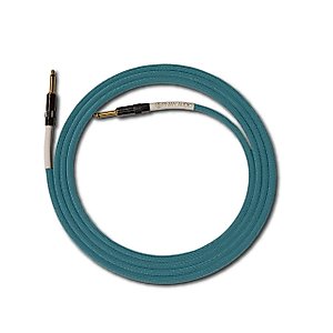 Runway Audio Instrument Cable - Lowest Capacitance Cable on The Market (10ft, Straight to Straight, Aqua-Blue)