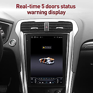Car Radio Stereo for Ford Fusion Mondeo 2013 to 2019 Android 10.0 T-Style Head Unit Navigation 12.1 Inch IPS Touchscreen Build in Wireless Carplay Bluetooth WiFi Support DSP Sirius (Manual)