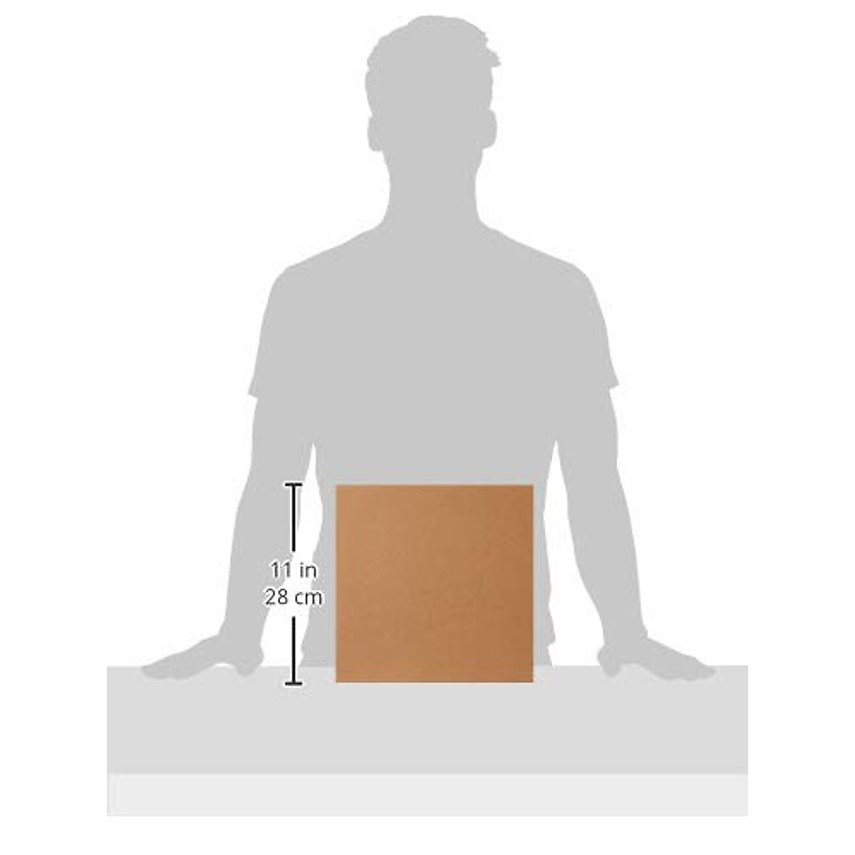 Cricut Heavy Chipboard - 11”x11” - 5 Sheets - Brown, 12"x12"