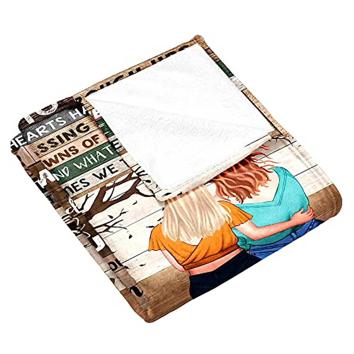 KERAOO Personalized Blanket Gift for Sister, Birthday Gifts for Friends, Flannel Throw Blankets Valentines Day Graduation Birthday Gift for Sister, BFF, Sister (for Sister, 60"X50")