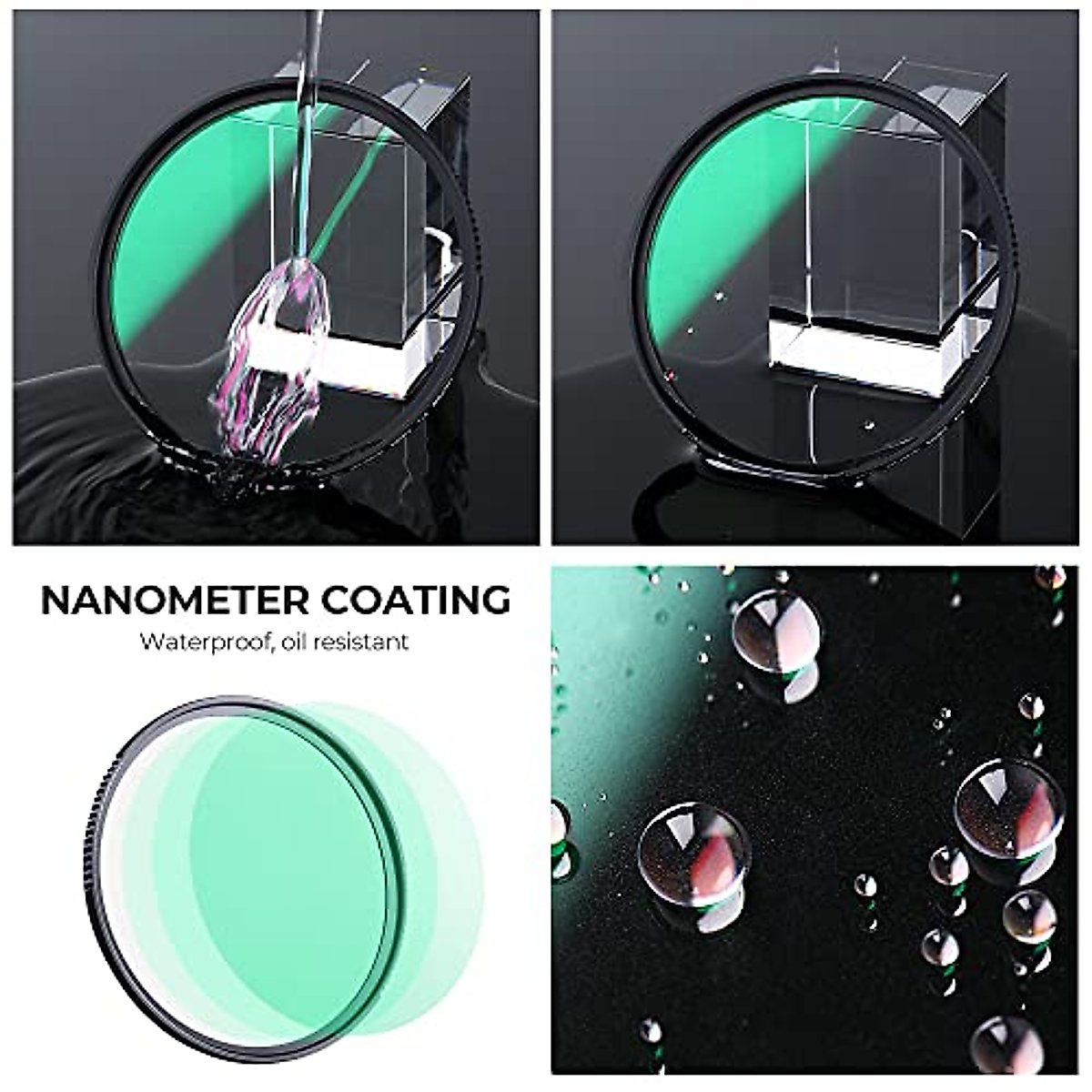 K&F Concept 49mm Black Diffusion 1/4 Filter Mist Cinematic Effect Filter with 28 Multi-Layer Coatings Waterproof/Scratch Resistant for Video/Vlog/Portrait Photography