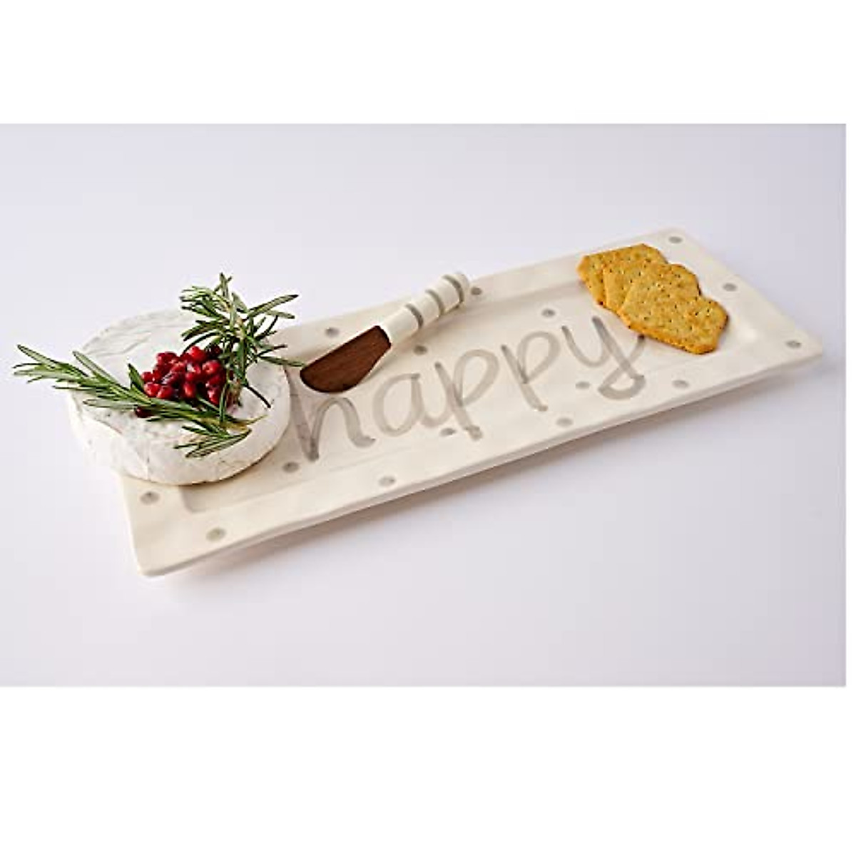 Mud Pie Happy Hostess Platter, 2 Piece Set