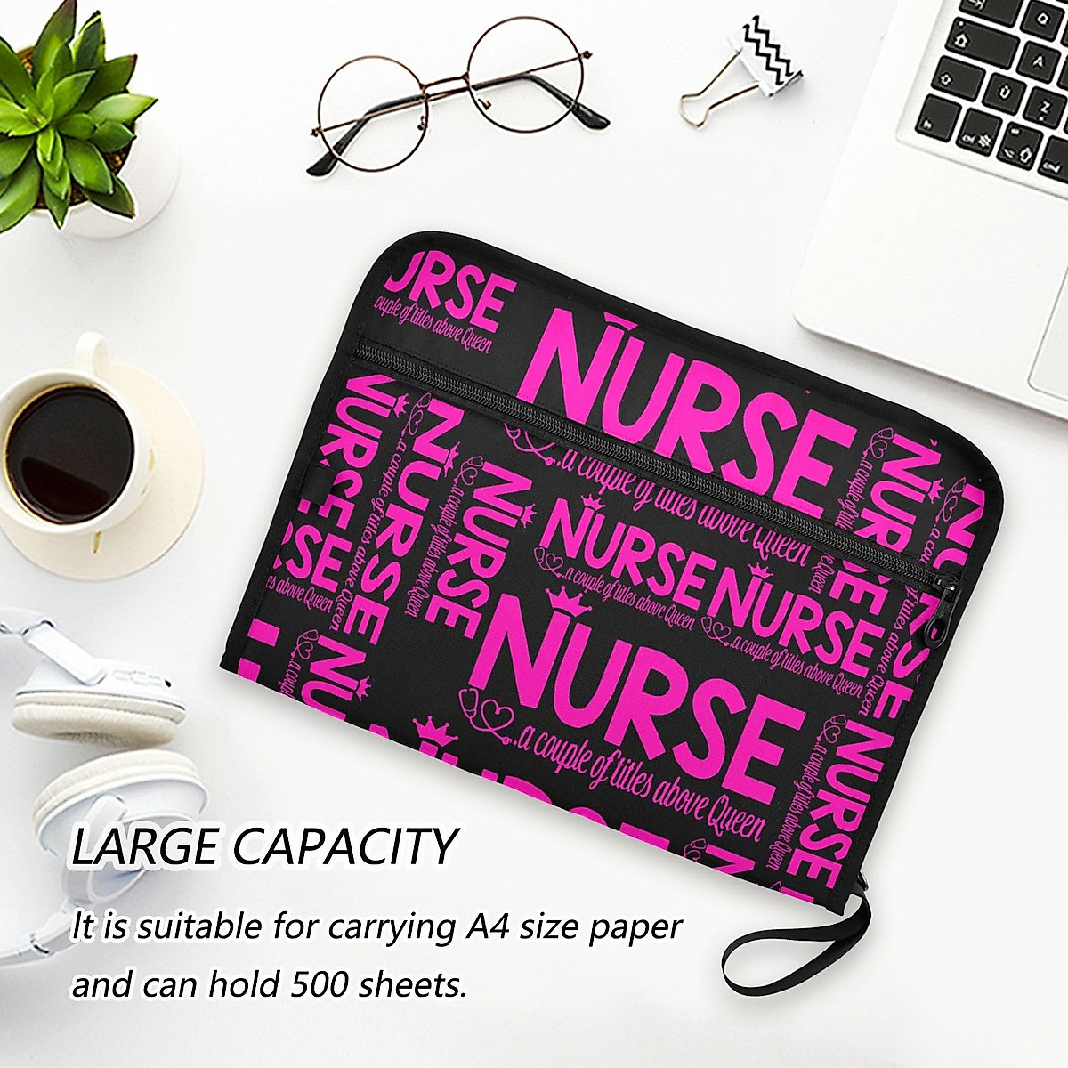 Expandable Accordion Folder Nurse-Gifts-Nursing-Student Expanding File Organizer with 13 Pockets