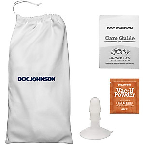 Doc Johnson Signature Series - Kevin Dean - Realistic 12.5 Inch FIRMSKYN Dildo with Removable Vac-U-Lock Suction Cup - F-Machine & Harness Compatible - for Adults Only, Vanilla
