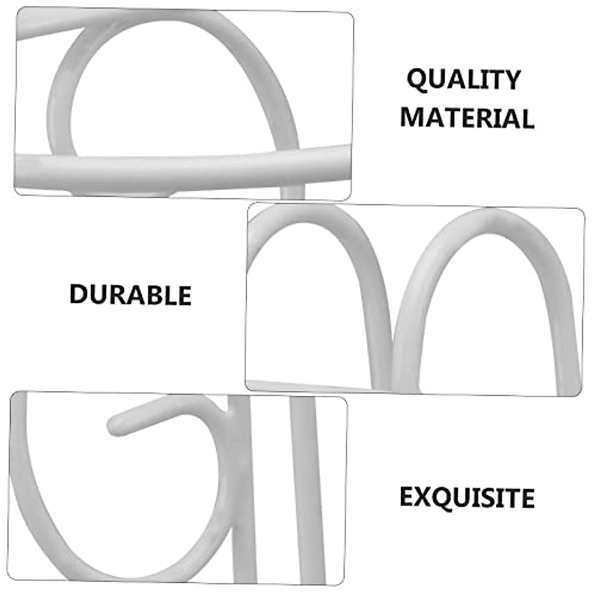 YARNOW 4pcs Flower Pot Hanger Outdoor Plants Hanging Baskets for Plants Outdoor Plant Stand Outdoor Planters Rack L Brackets for Shelves Wall Flower Pot Wrought Iron White Bracket Ring