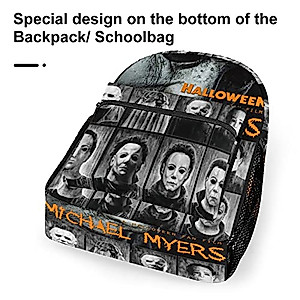 Adult Backpack Michael Halloween Myers Backpack Multifunctional Daypack Perfect Travel Bag Classical Basic Business Daypack