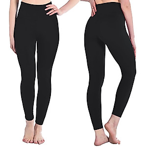 Stanpetix Leggings for Women - High Waisted Workout Leggings Women's Leggings Running (Black,Full Length,L-XL)