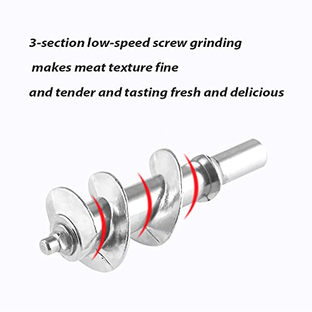 Sunmile SM-G33 Electric Meat Grinder - 1HP 800W Max Power - ETL Stainless Steel Meat Grinder Mincer Sausage Stuffer, Stainless Steel Blade and Plates and 1 Sausage Maker