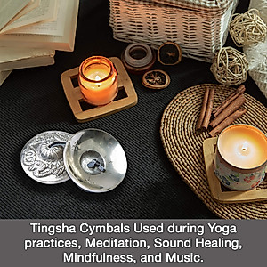 Large Singing Bowl and Tingsha Cymbals Bells Combo