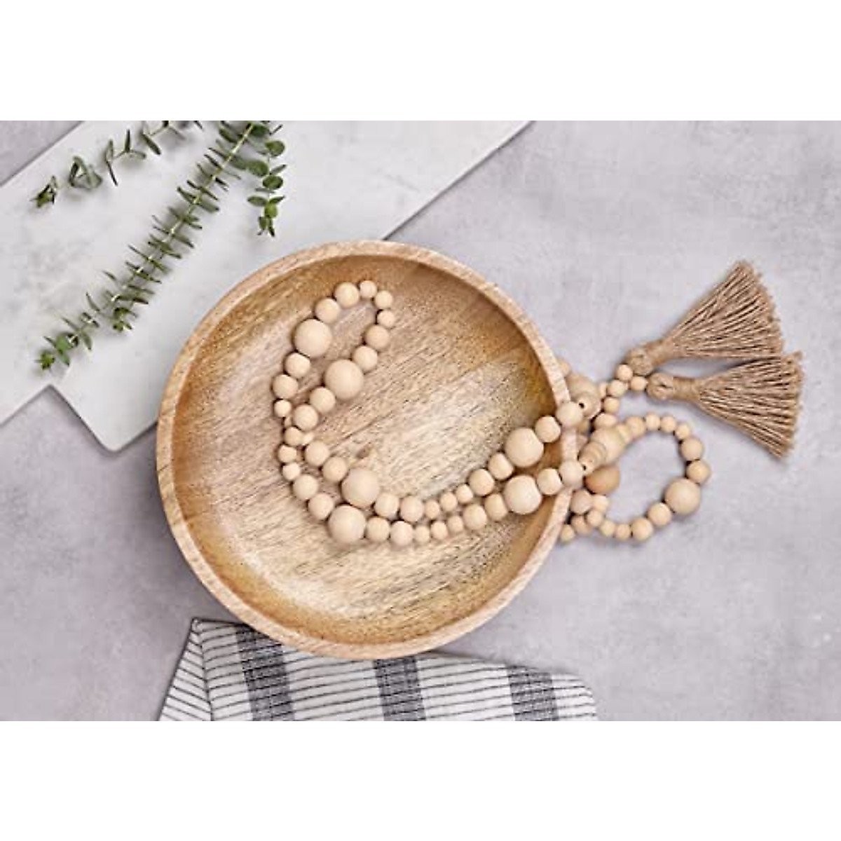 HUCH - Mango wood, Wooden bowls for decor - Fruit bowl - Decorative Bowls for Home Decor - Wood Fruit Bowl - Pedestal Bowl - Footed bowl - Wooden bowl