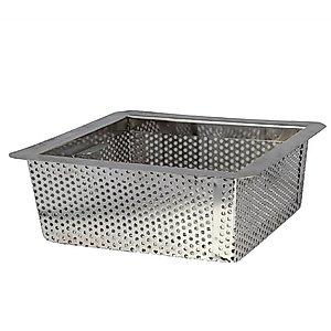 Excellante Commercial Floor Drain Strainer, 304 Stainless Steel, 0.8Mm, 8-1/2-Inch by 8-1/2-Inch by3-Inch