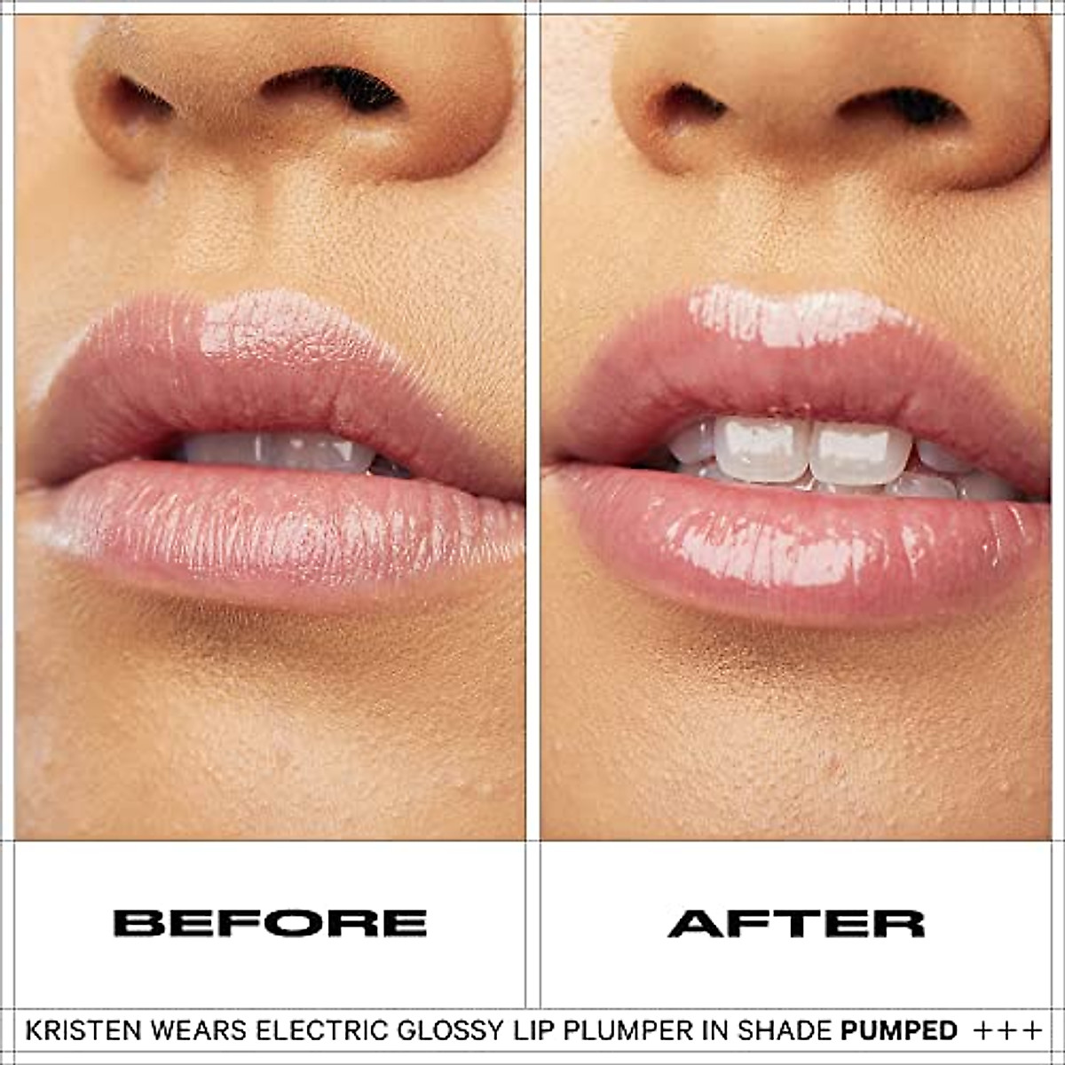 MILK Makeup Electric Glossy Lip Plumper - Smoother, Plumper Lips - Vegan - 0.3 Fl Oz (Pumped - Clear)