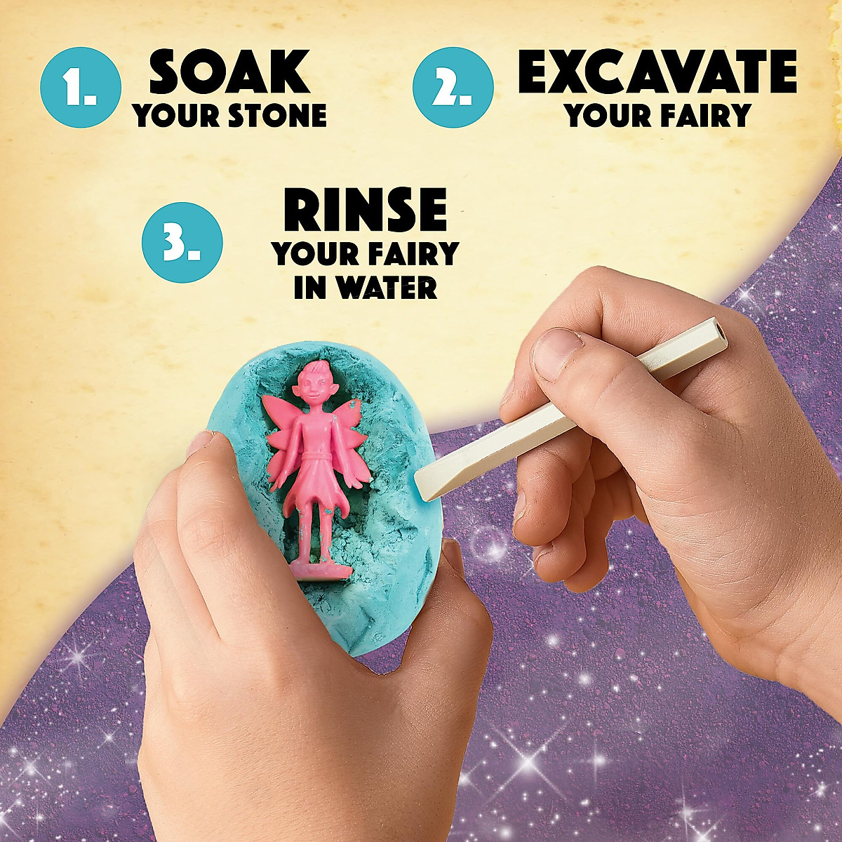 MindWare Dig It Up! Discoveries Fairies Dig Kit – 12 Surprise Eggs and 12 Fairies Toys for Girls & Boys - Great for Birthday Party Kids Activities - Ages 4 and Up