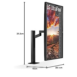 LG 32UN880-B 32" UltraFine Display Ergo UHD 4K IPS Display with HDR 10 Compatibility and USB Type-C Connectivity, Black