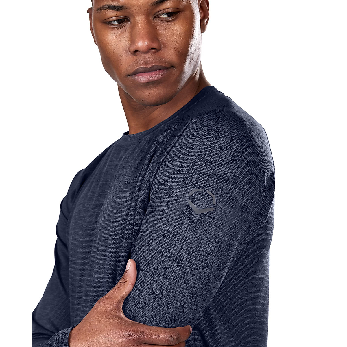 EvoShield Men's Standard Pro Team Training Long Sleeve, Navy, Small