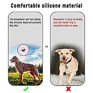 HATALKIN Air Tag Holder Compatible with Apple Airtag Holder 4 Pack, Air Tag Dog Collar Holder Air Tags Case Cat Pet Cover