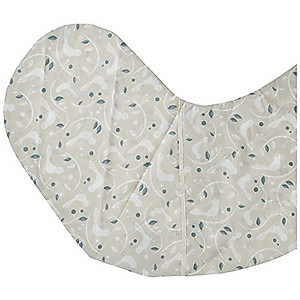 Leachco Snoogle Replacement Cover, Polyester, Birds/Blue Leaf