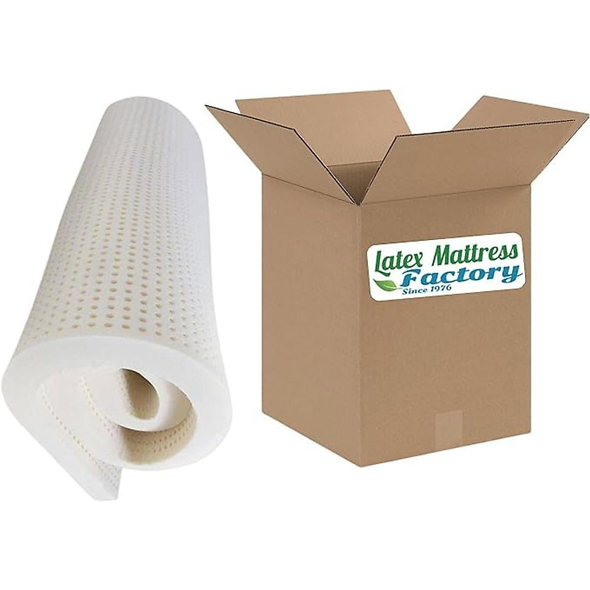 100% Natural Latex Mattress Topper - 2" Thick (Medium, Queen)