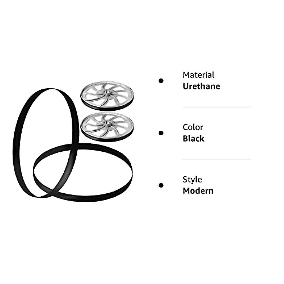 Urethane Band Saw Tires 9 inch Diameter, 2 Pack 9" x 1/2" x .095" Compatible with Branded Bandsaws including Jet Powermatic Grizzly Craftsman Delta/Craftsman/Grizzly/Black & Decker/Ryobi etc.