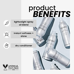 Kenra Dry Oil Conditioning Mist | Soft-Touch Nourishing Spray | Increases Shine & Softness | All Hair Types | 5 oz