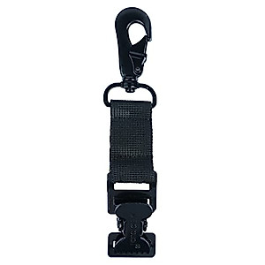 MELOTOUGH Firefighter Glove Strap Work Glove Holder Clip with 2 Alligator Clip Easy Hold All Your Glove,Reflective Hi-Vis Lime for Quick Access (Black)