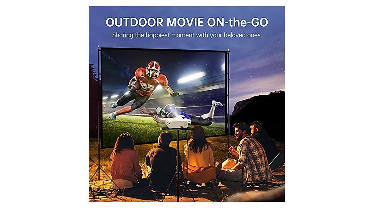 Get VIMGO Mini WiFi Projector - 1080P, Portable, 200"