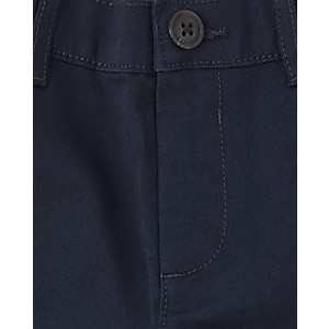 The Children's Place baby boys And Toddler Stretch Chino Pants, Flax/New Navy 2 Pack, 5T US