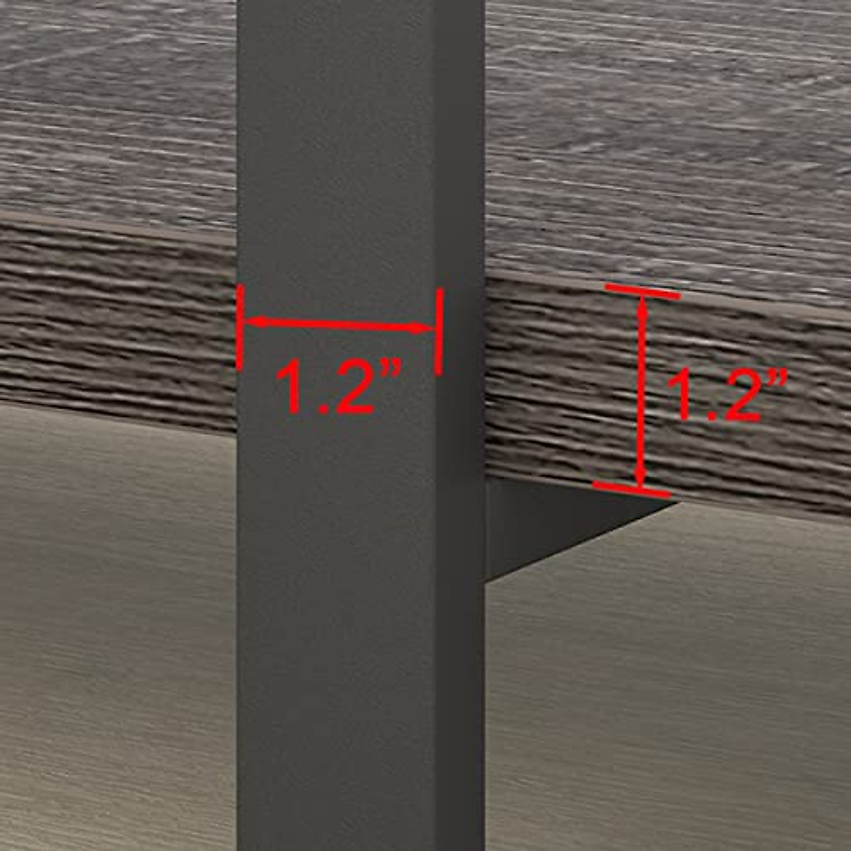 HSH Industrial Tall Bookshelf, Large Vertical Wood and Metal 6 Tier Book Shelf, Open 6 Shelf Bookcase for Bedroom Living Room Office, Vintage Display Storage Bookshelves and Bookcases, Dark Gray Oak