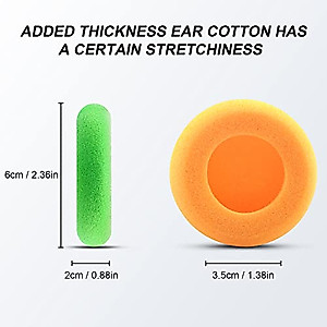 GVOEARS Replacement Cushion Ear Pads for Koss Portapro Headphones 2 Pairs (Green+Orange)