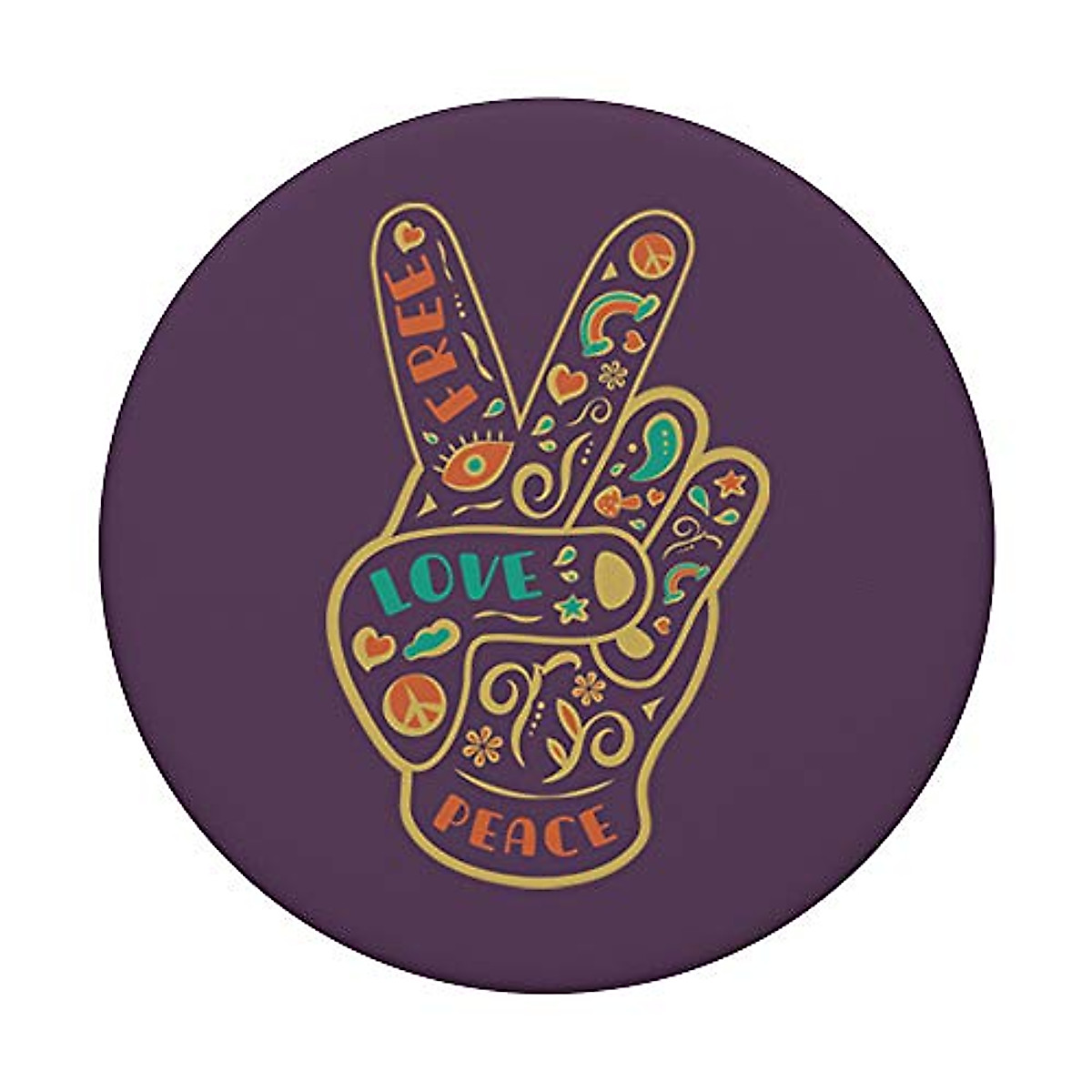 Peace Sign Two Fingers PopSockets Swappable PopGrip