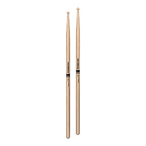 ProMark Drum Sticks - Finesse 7A Drumsticks - Drum Sticks Set - Small Round Wood Tip - Long Maple Drumsticks - Consistent Weight and Pitch - 1 Pair