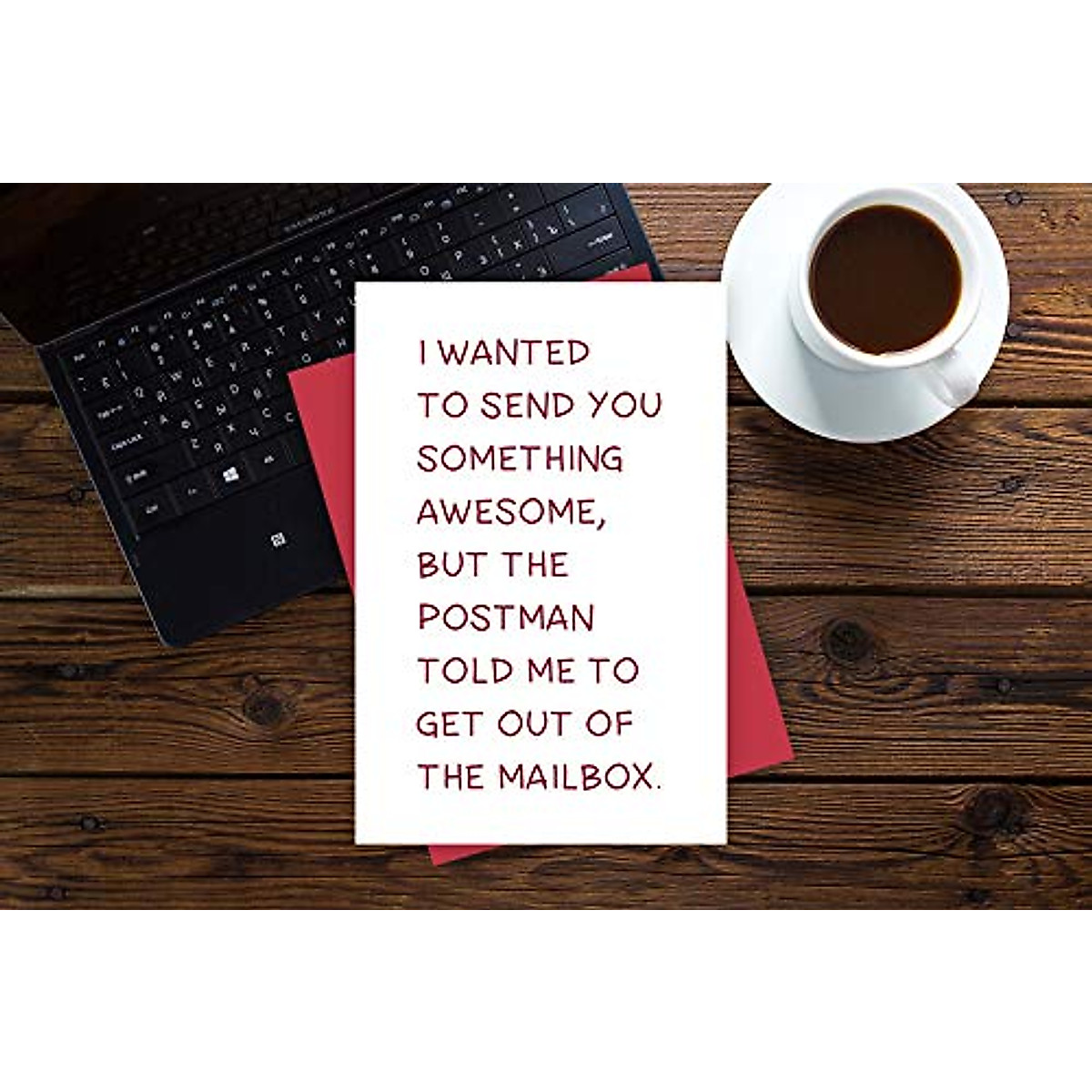 Funny Birthday Card, I Wanted to Send You Something Awesome Bday Card for Boyfriend Husband Friends BFF